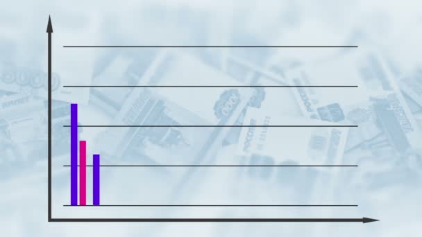 Diagrama Gráfico Barras Animación — Video de stock © gl0ck #300851138