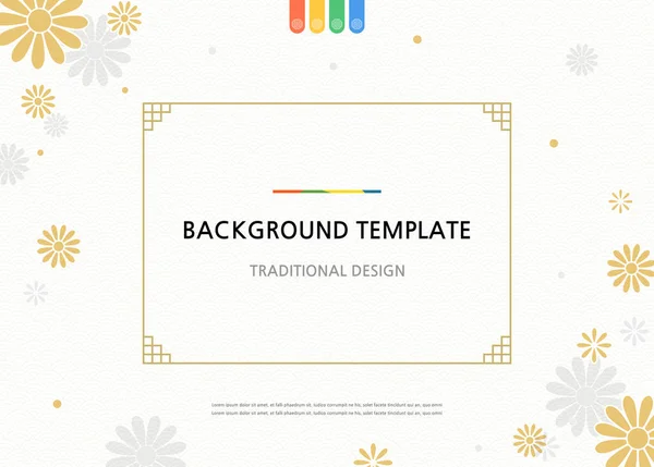 Korean Traditional Background Template Design Stock Vector Image by ...