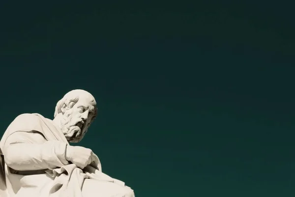 Statue Ancient Greek Philosopher Plato Athens Greece — Stock Photo ...
