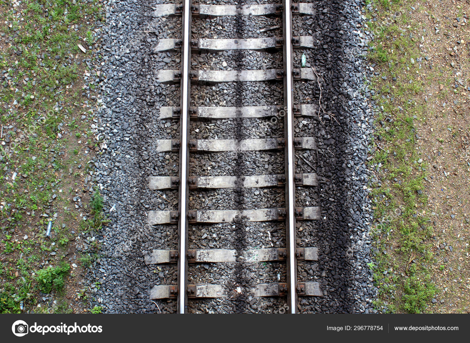 Top View Iron Rails Sleepers Train Traffic — Stock Photo © Snezhana12 ...