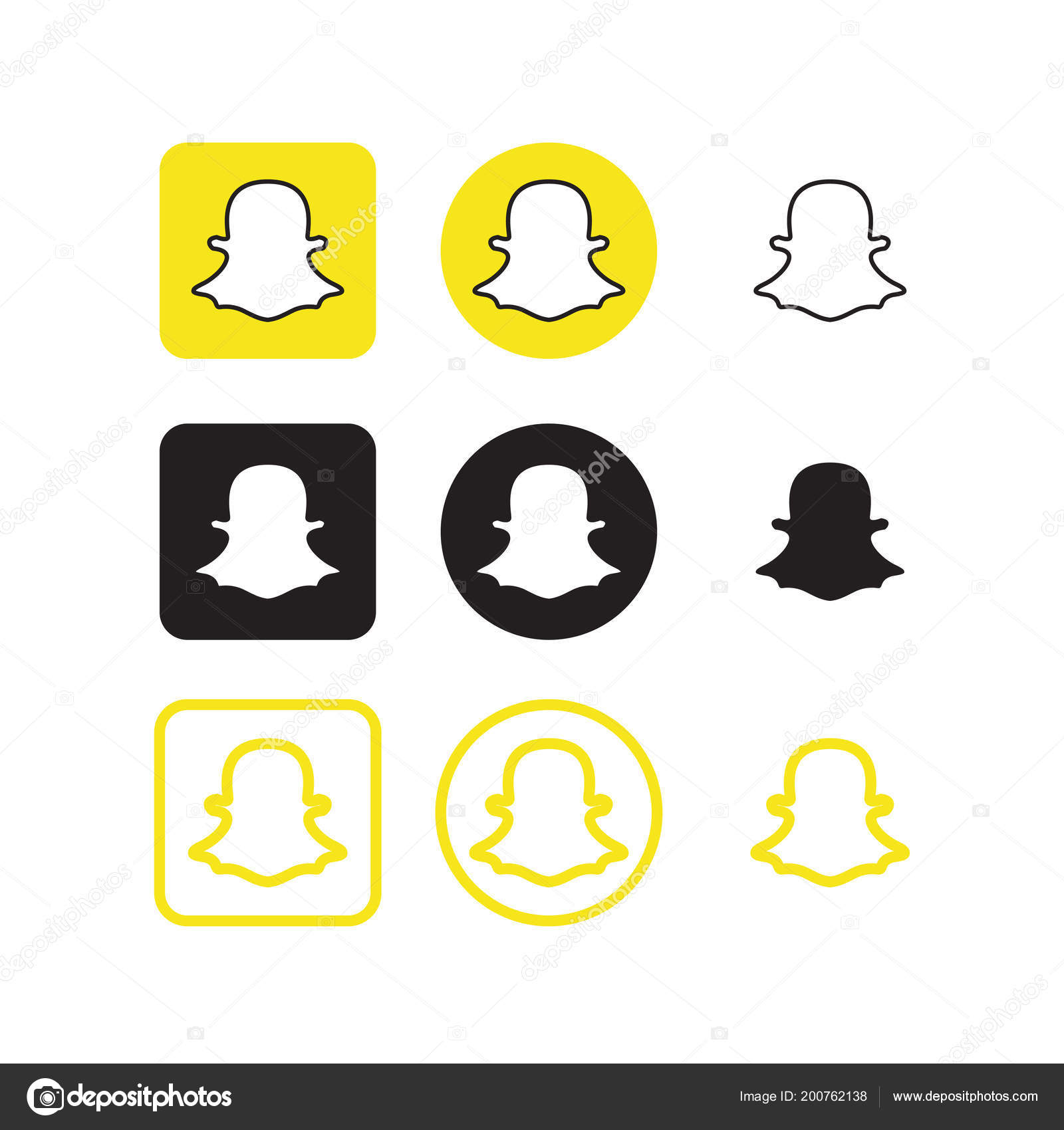 Snapchat Logo Vector Black
