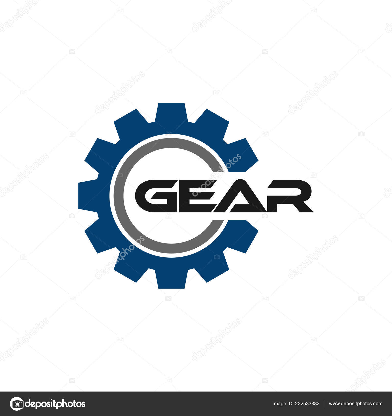 Gear Graphic Design Template Vector Illustration Isolated Stock Vector ...