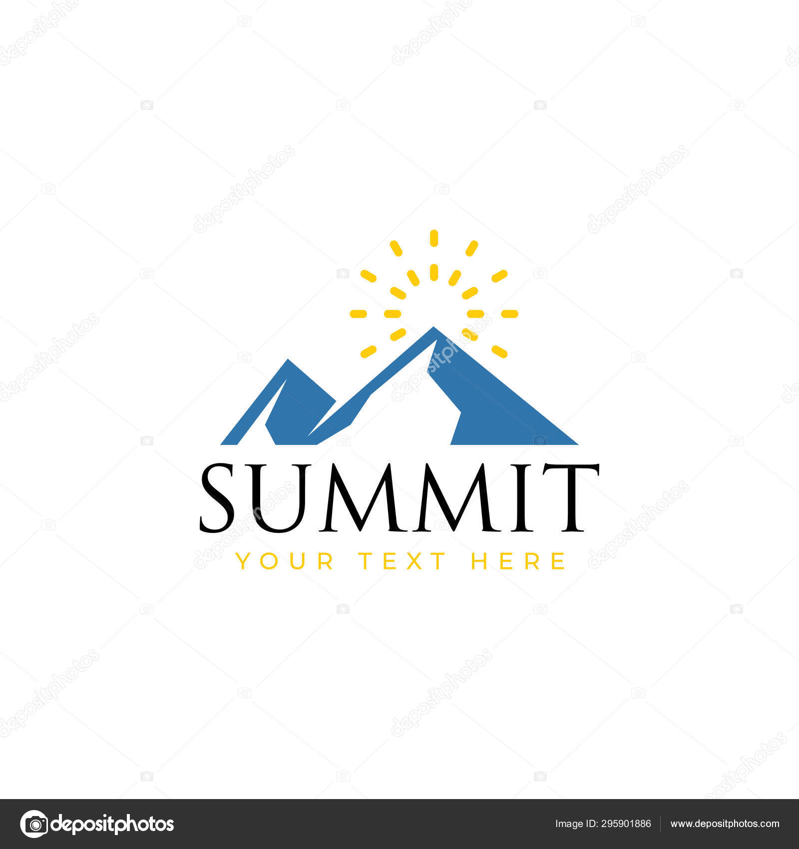 Summit logotipo design modelo vetor isolado ilustração Vetor de ...