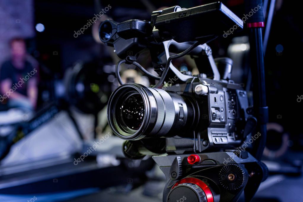 proceso de creación de vídeo detrás del escenario concepto. antes de ...