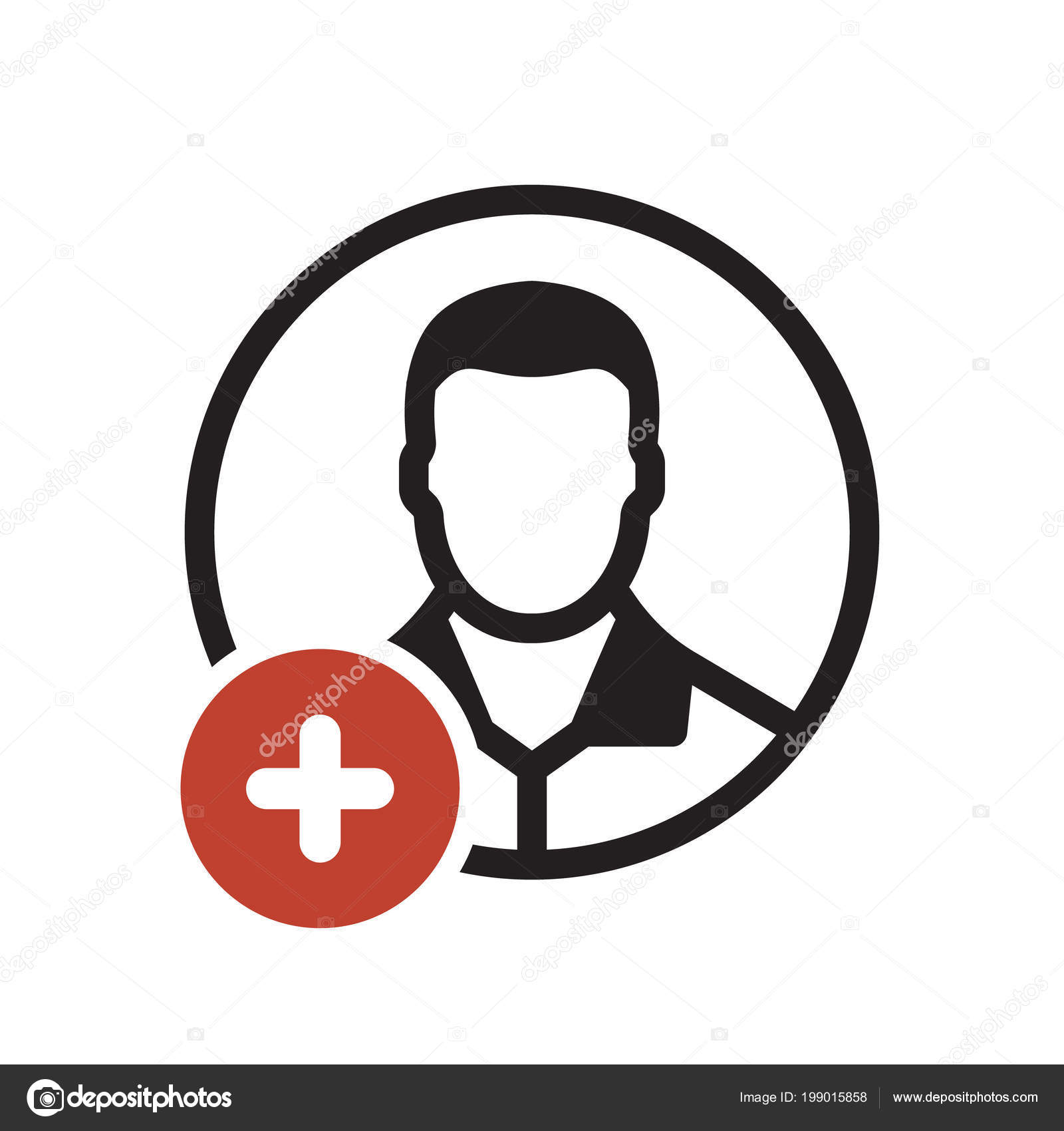 Avatar icon, social icon with add sign. Avatar icon and new, plus ...