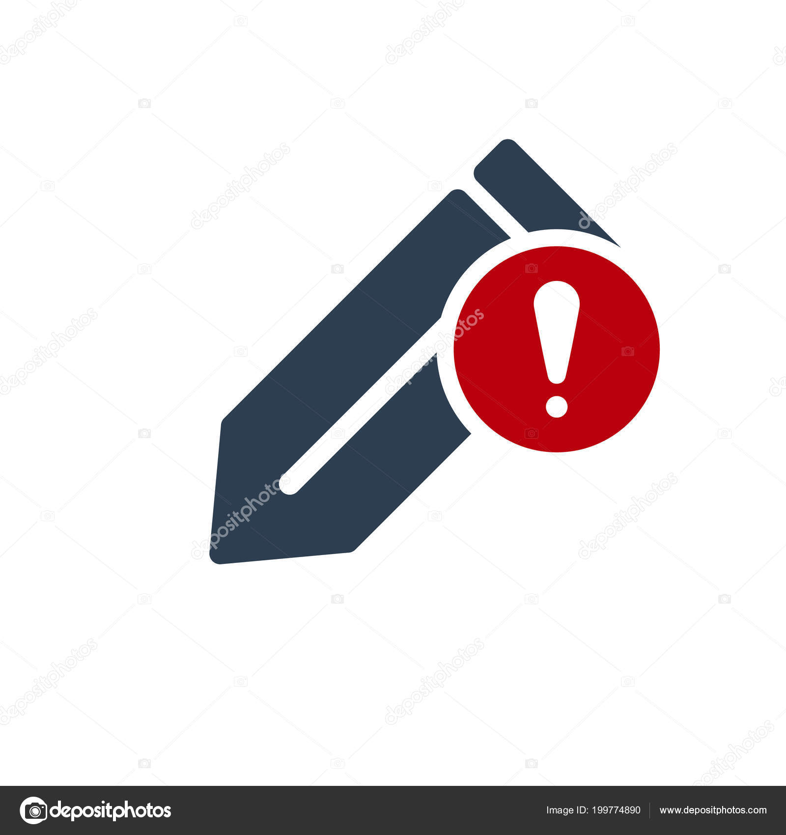 Edit icon, Tools and utensils icon with exclamation mark. Edit icon and ...