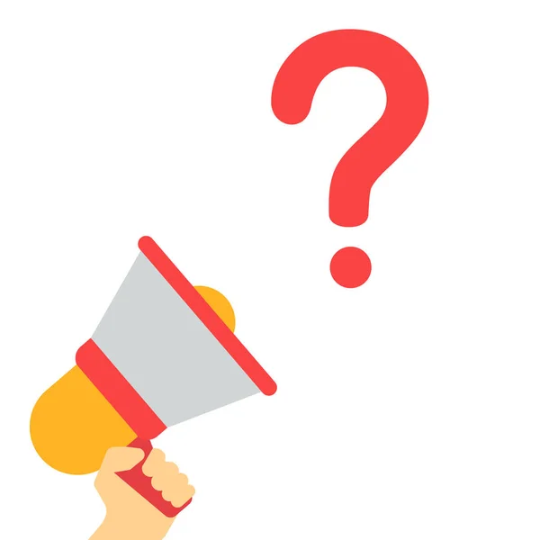 Question hand. Question mark icon holding by hand. Have a questions ...