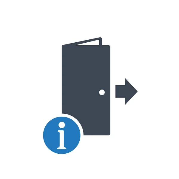 Folder icon, business icon with information sign. Folder icon and about ...