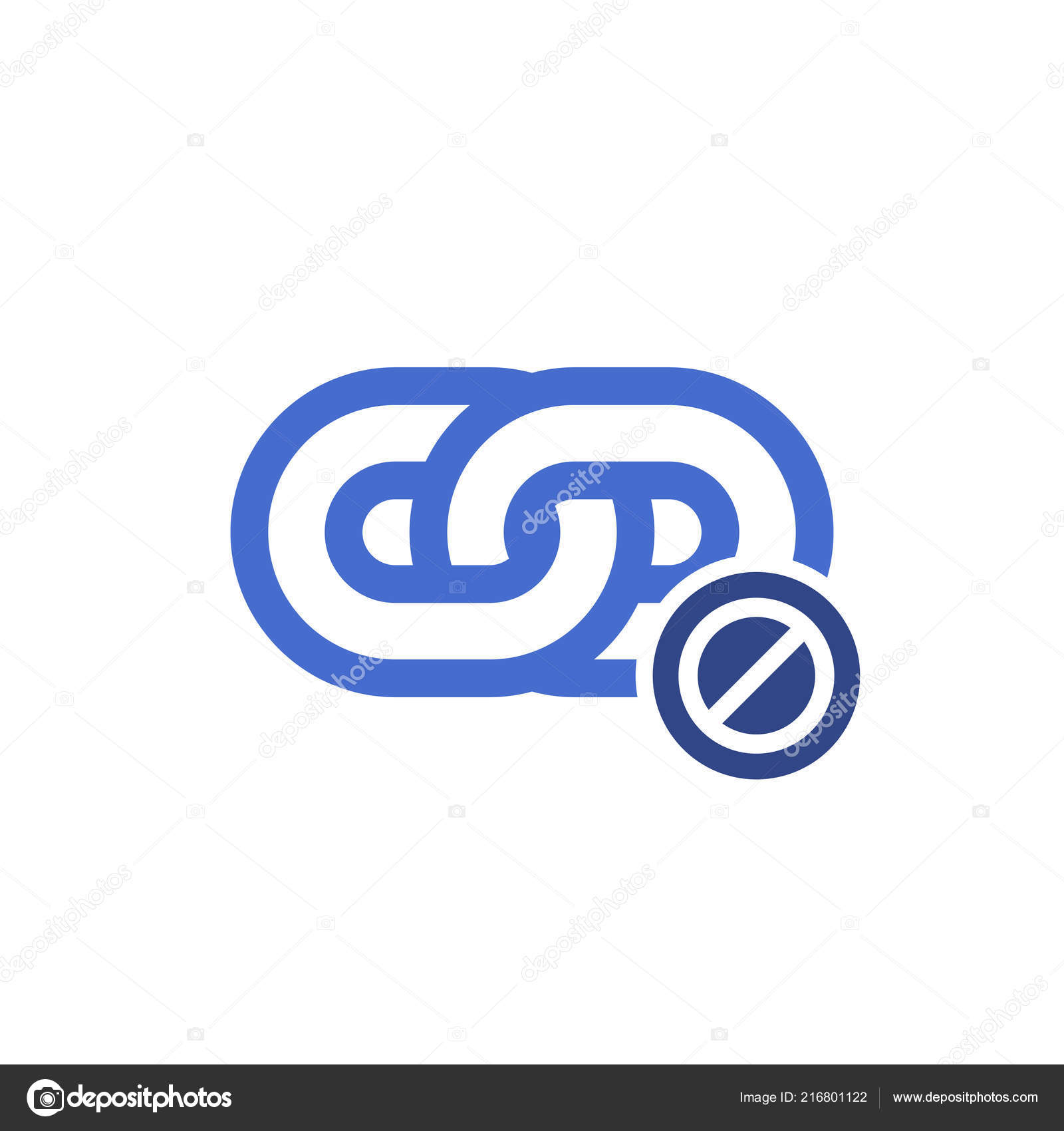 Internet Link Symbol Chain Icon Radiate Internet