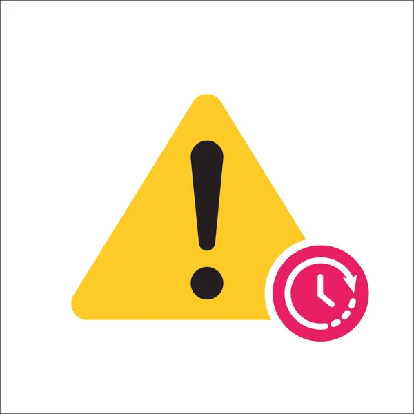Warning triangle icon, Error, alert, problem, failure icon with settings sign. Warning triangle ...