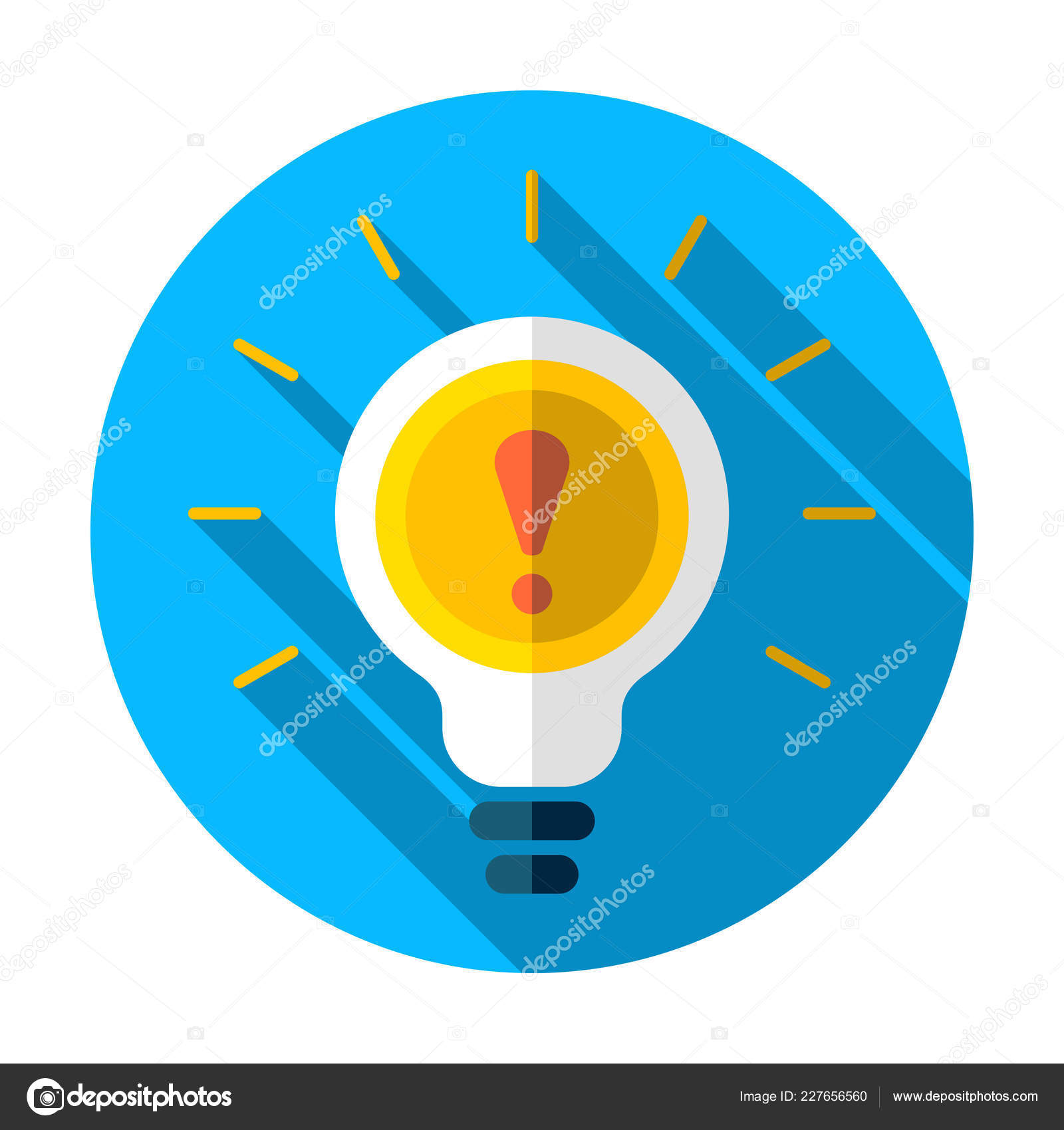 Warning light bulb illustration design over a white background. Admire ...