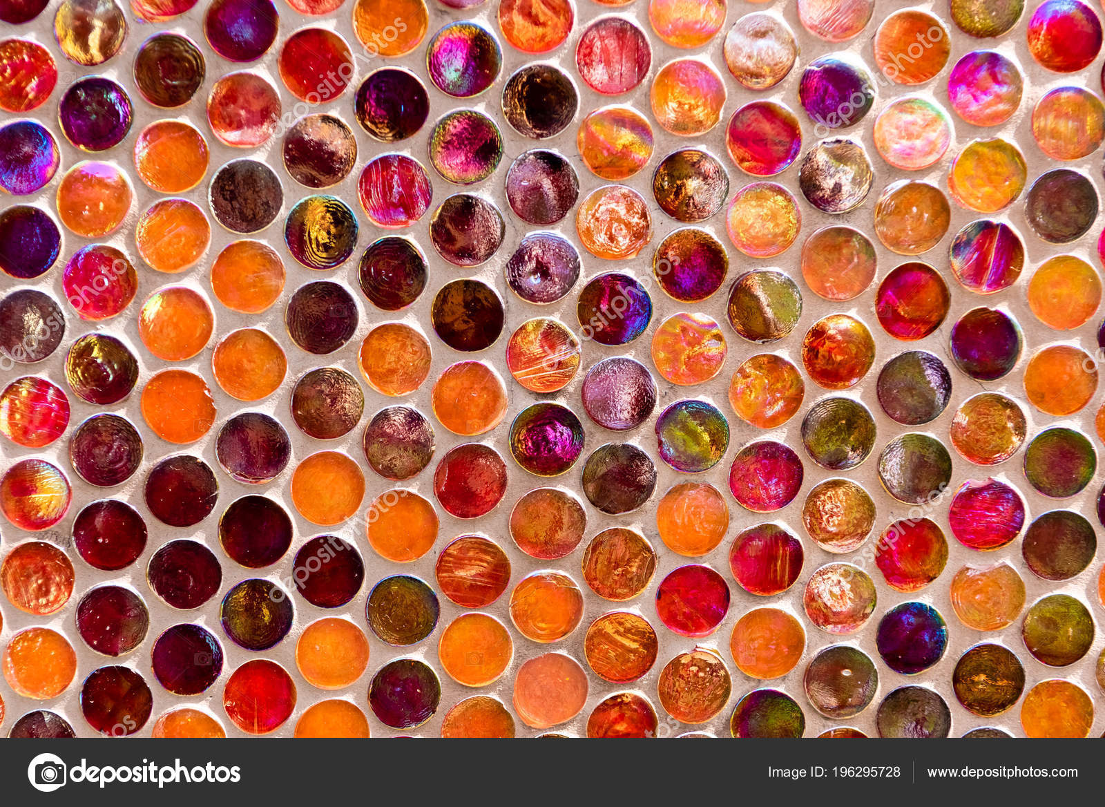 Close View Beautiful Colorful Decorative Mosaic Tiles Background ...