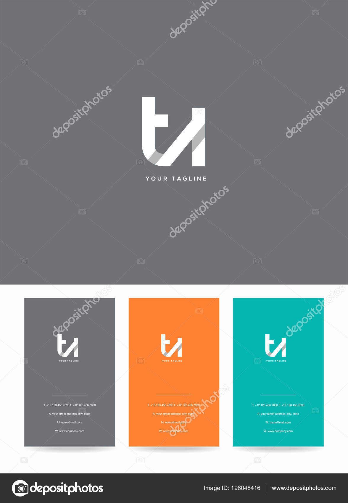 Letters Logo Template Business Card Stock Vector Image by ©ajayandzyn ...
