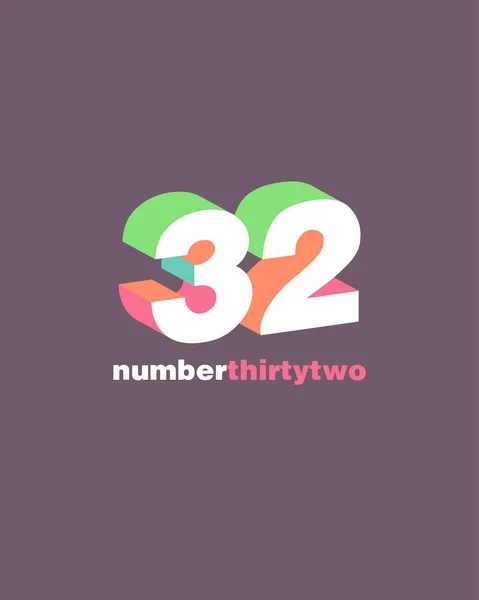 Number 32 logo Vector Images | Depositphotos