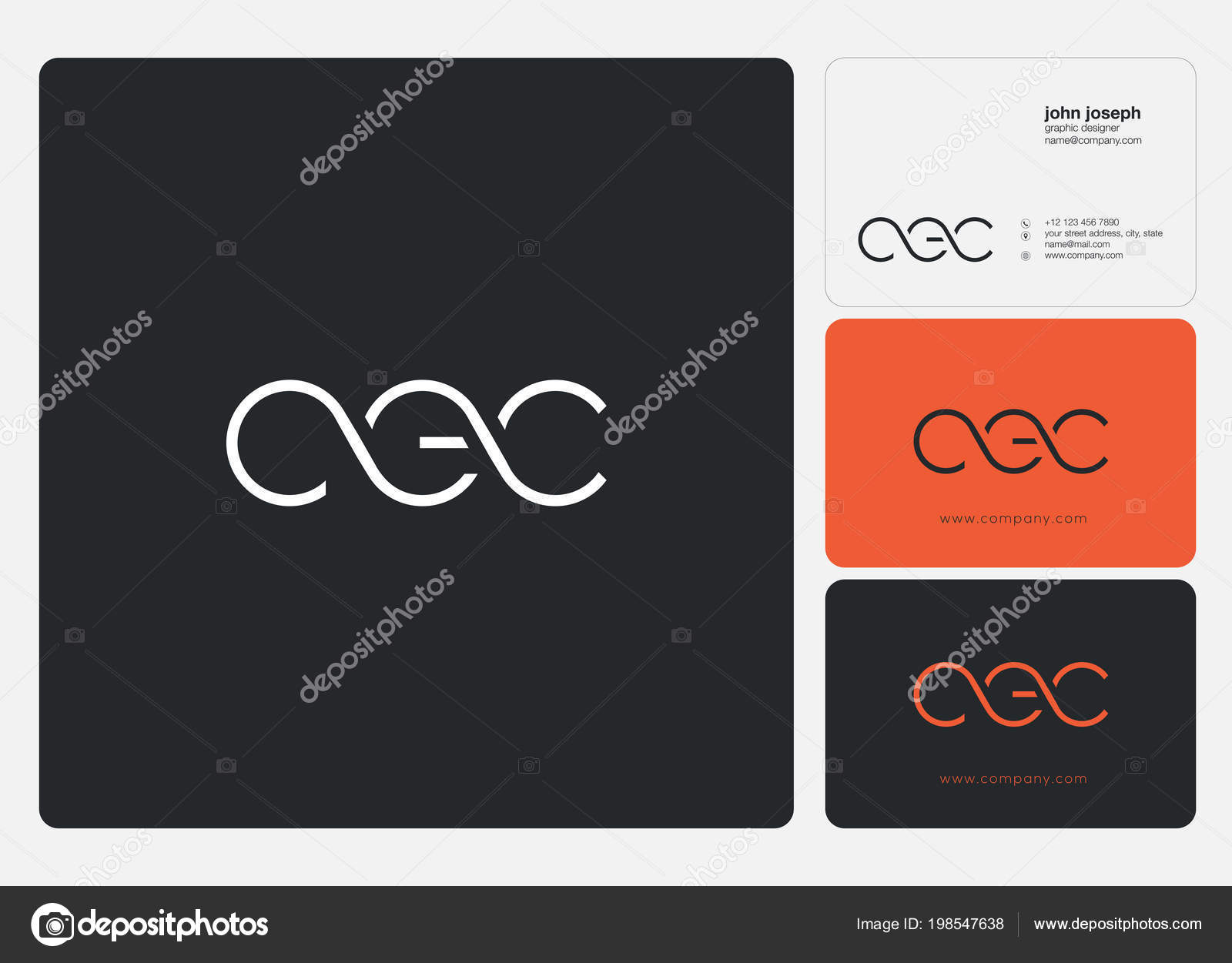 Letters Logo Cec Template Business Card Stock Vector by ©ajayandzyn ...