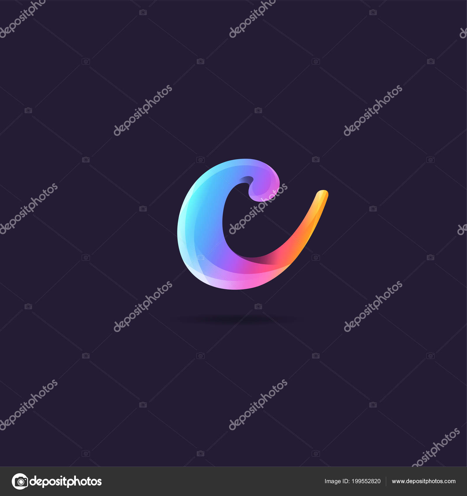 Logo Gradient Black Background Stock Vector by ©ajayandzyn@gmail.com ...
