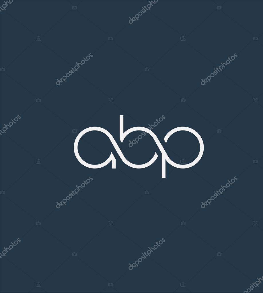Letras logo Abp plantilla para banner de negocios 2024