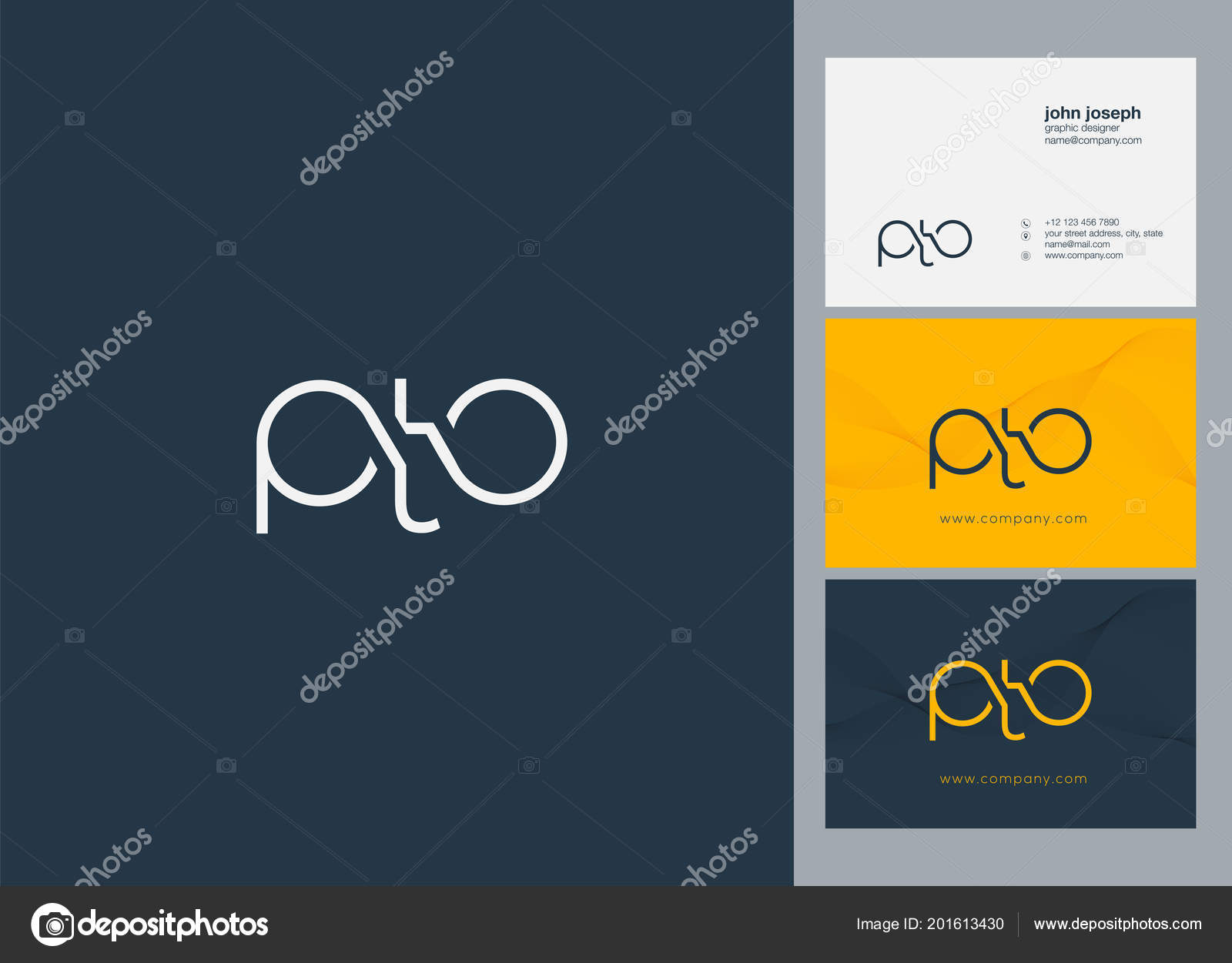 Letters Logo Pto Template Business Banner Stock Vector by ©ajayandzyn ...