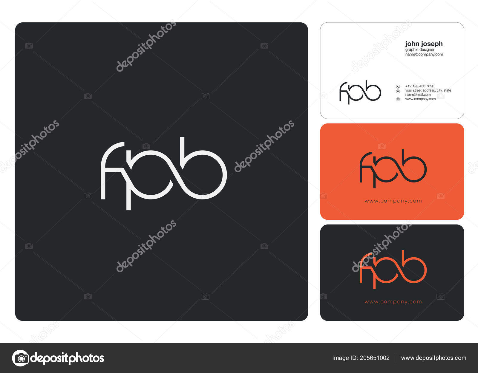 Letters Logo Fpb Template Business Banner Stock Vector by ©ajayandzyn ...