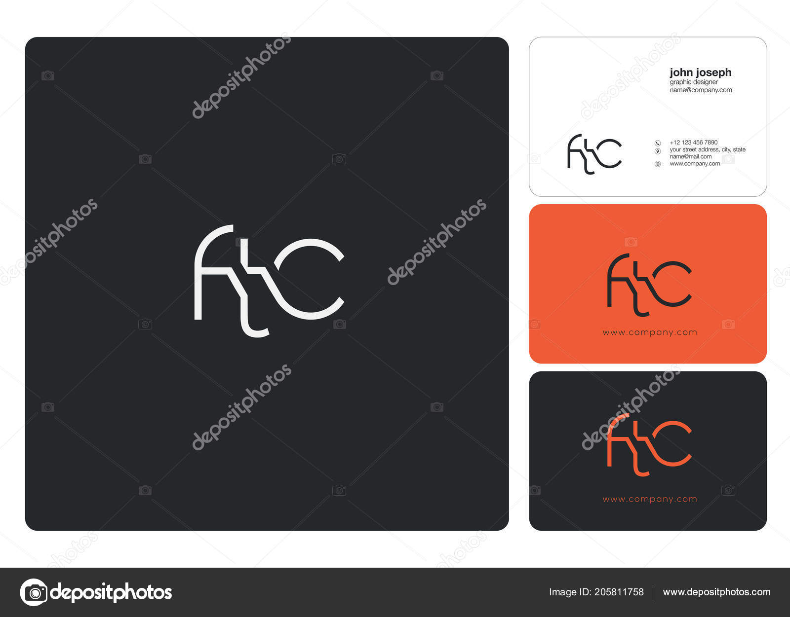 Letters Logo Ftc Template Business Banner Stock Vector by ©ajayandzyn ...