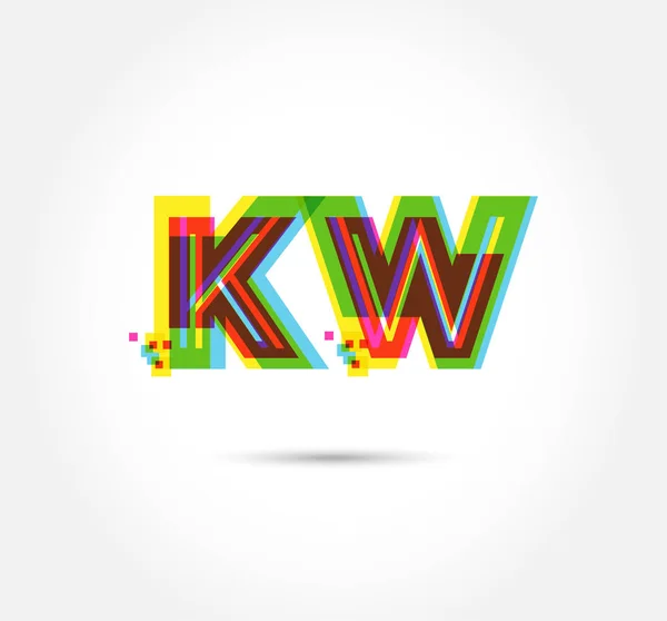 Kwr logo imágenes de stock de arte vectorial | Depositphotos