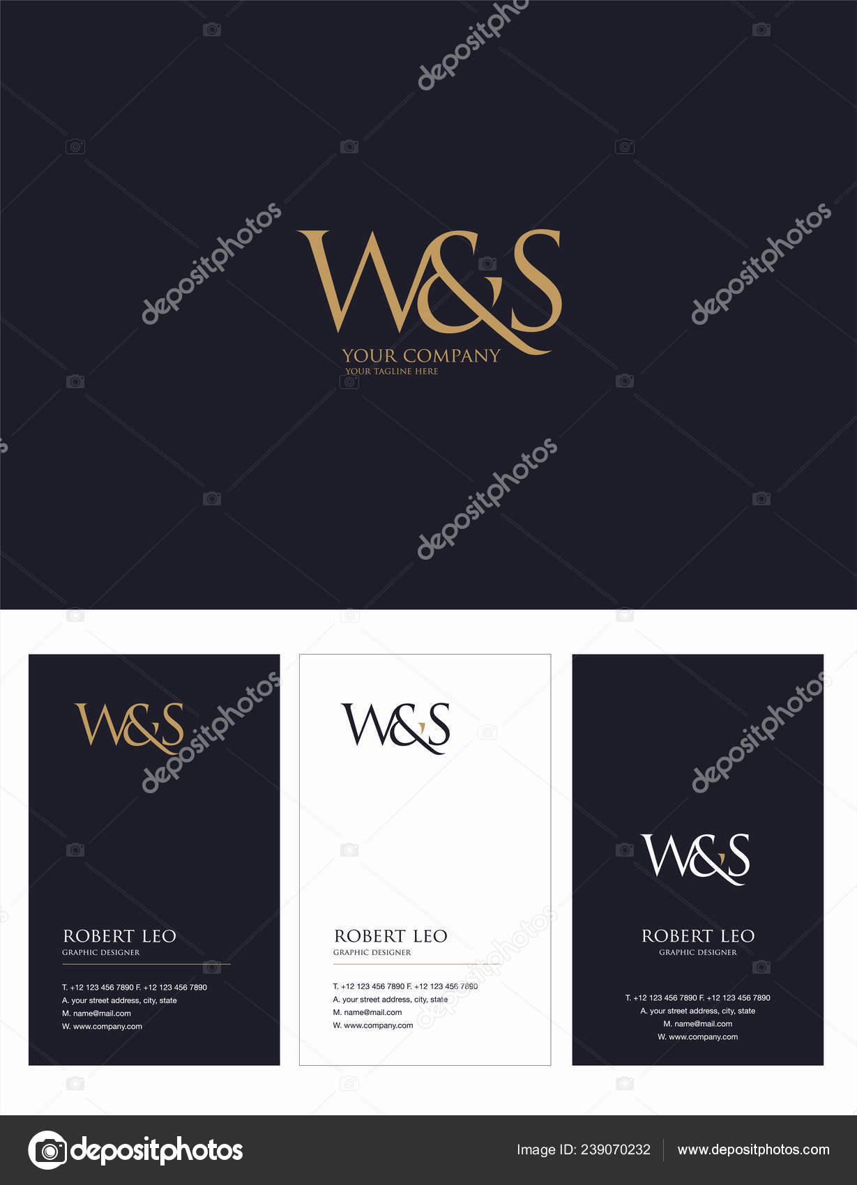 Logo Joint Business Card Template Vector Stock Vector Image by ...