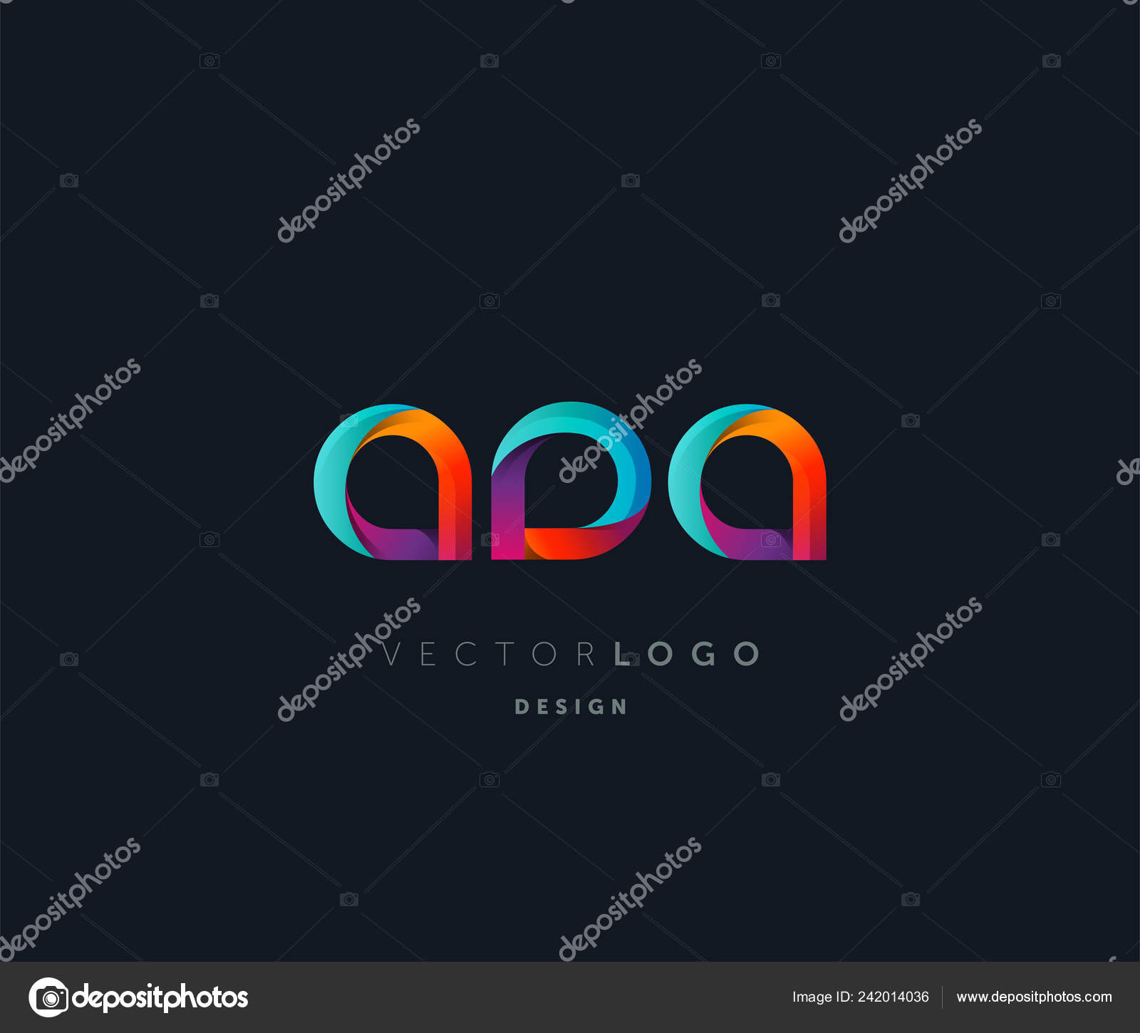 Logo Joint Ada Business Card Template Vector Stock Vector by ...