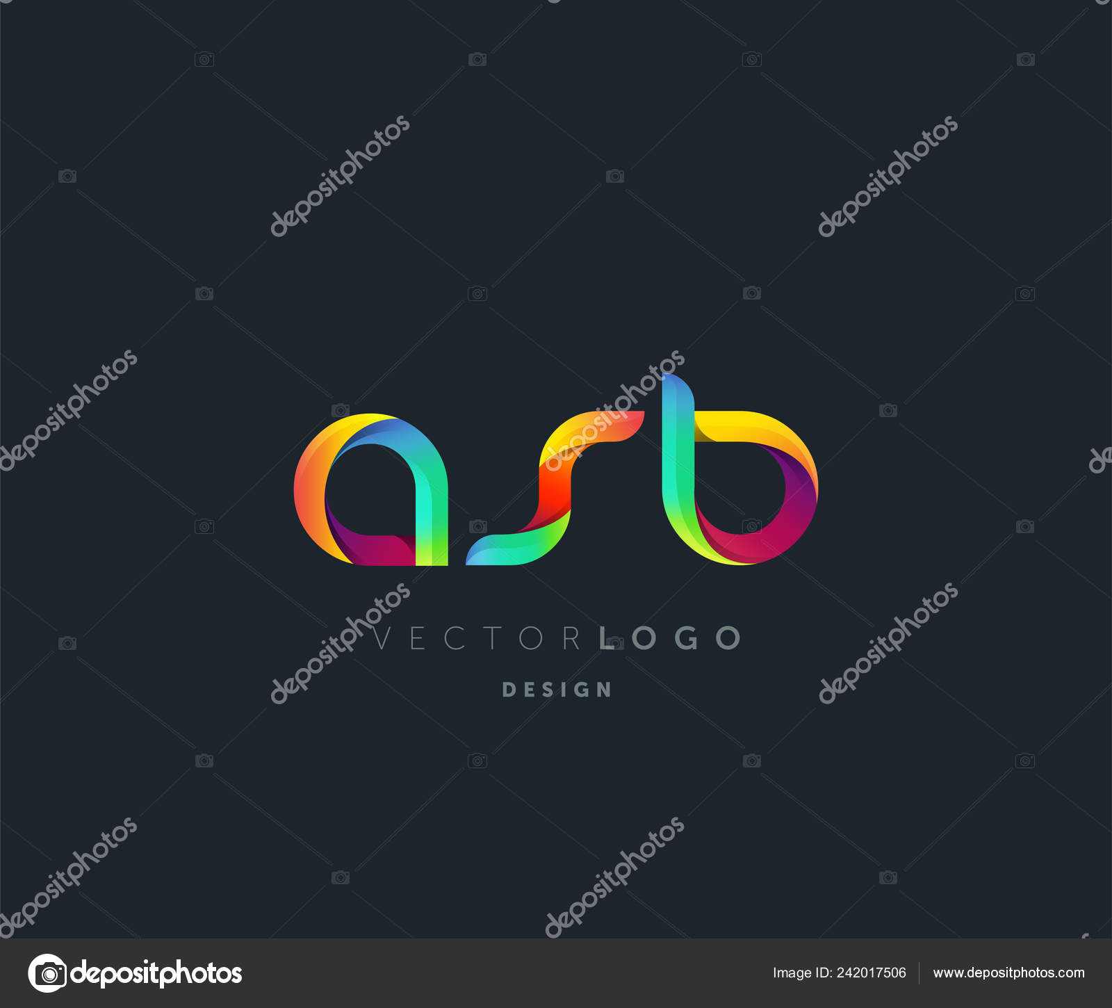 Logo Joint Asb Business Card Template Vector Stock Vector by ...