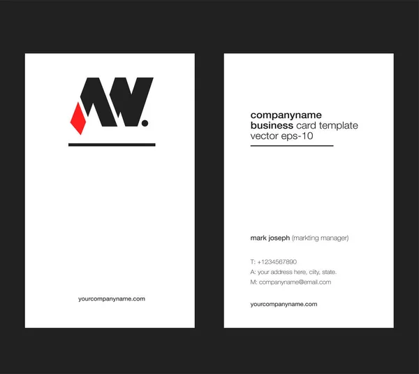 Logo Joint Business Card Template Vector Stock Vector by ©ajayandzyn ...