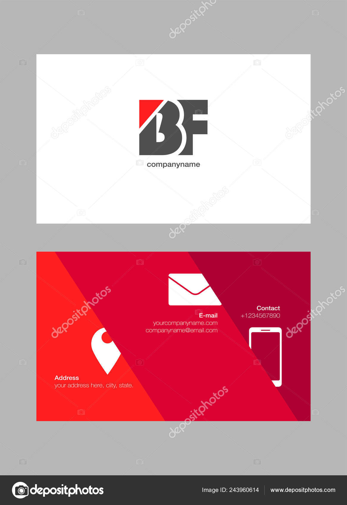 Logo Joint Business Card Template Vector Stock Vector by ©ajayandzyn ...