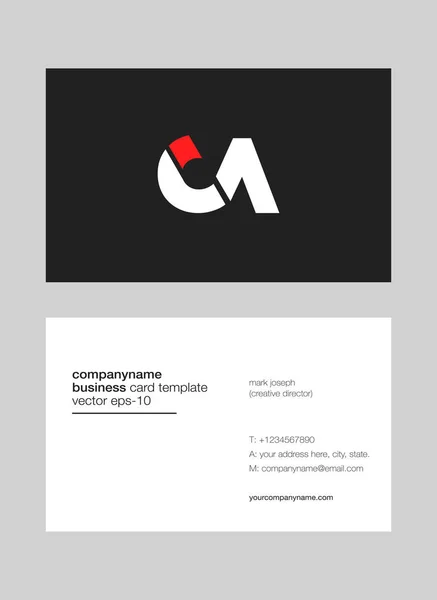 Logo Joint Business Card Template Vector Stock Vector by ©ajayandzyn ...