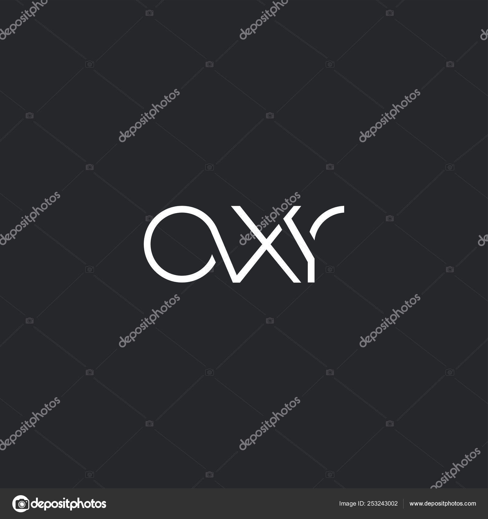 Logo Conjunto Oxr Para Tarjeta Visita Plantilla Vector Vector de stock ...