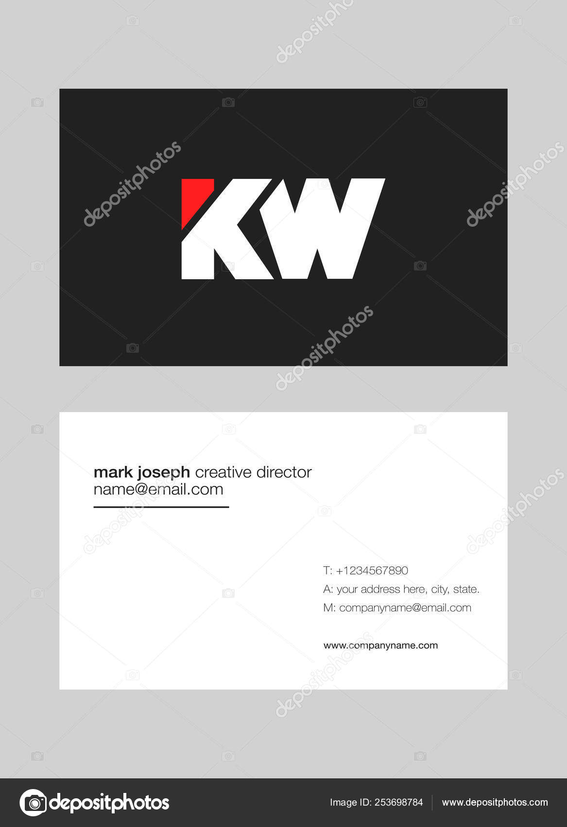 Logo Joint Business Card Template Vector Stock Vector by ©ajayandzyn ...