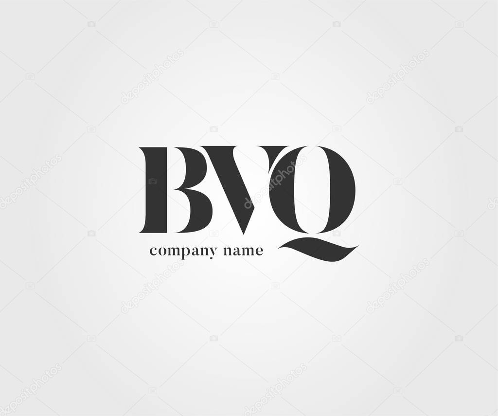 logo conjunto bvq para tarjeta de visita plantilla, vector 2022