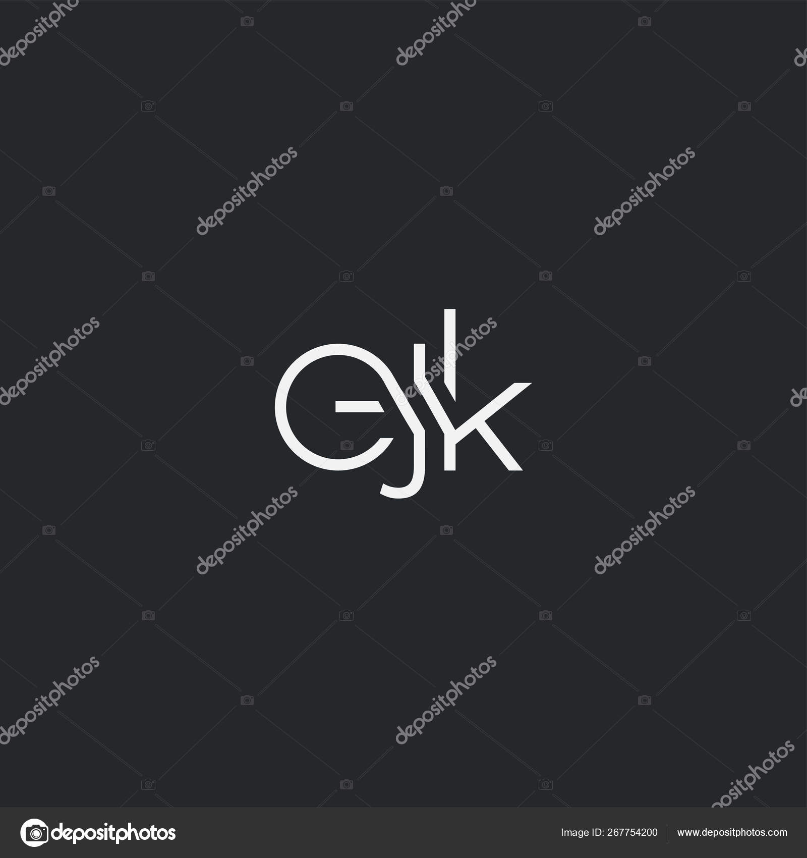 Logo Joint Ejk Business Card Template Vector Stock Vector by ...