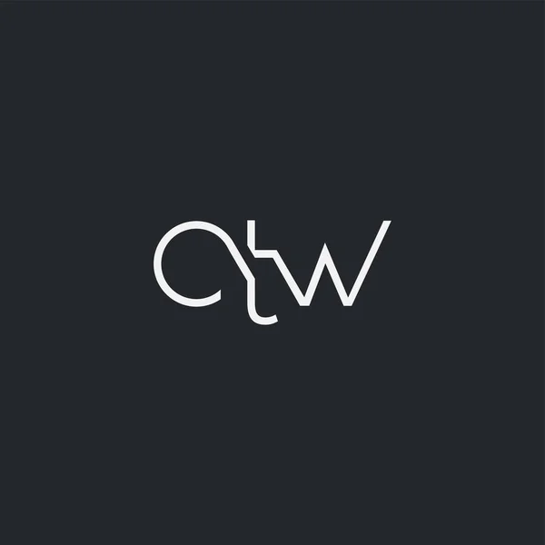Letra cw logo imágenes de stock de arte vectorial | Depositphotos