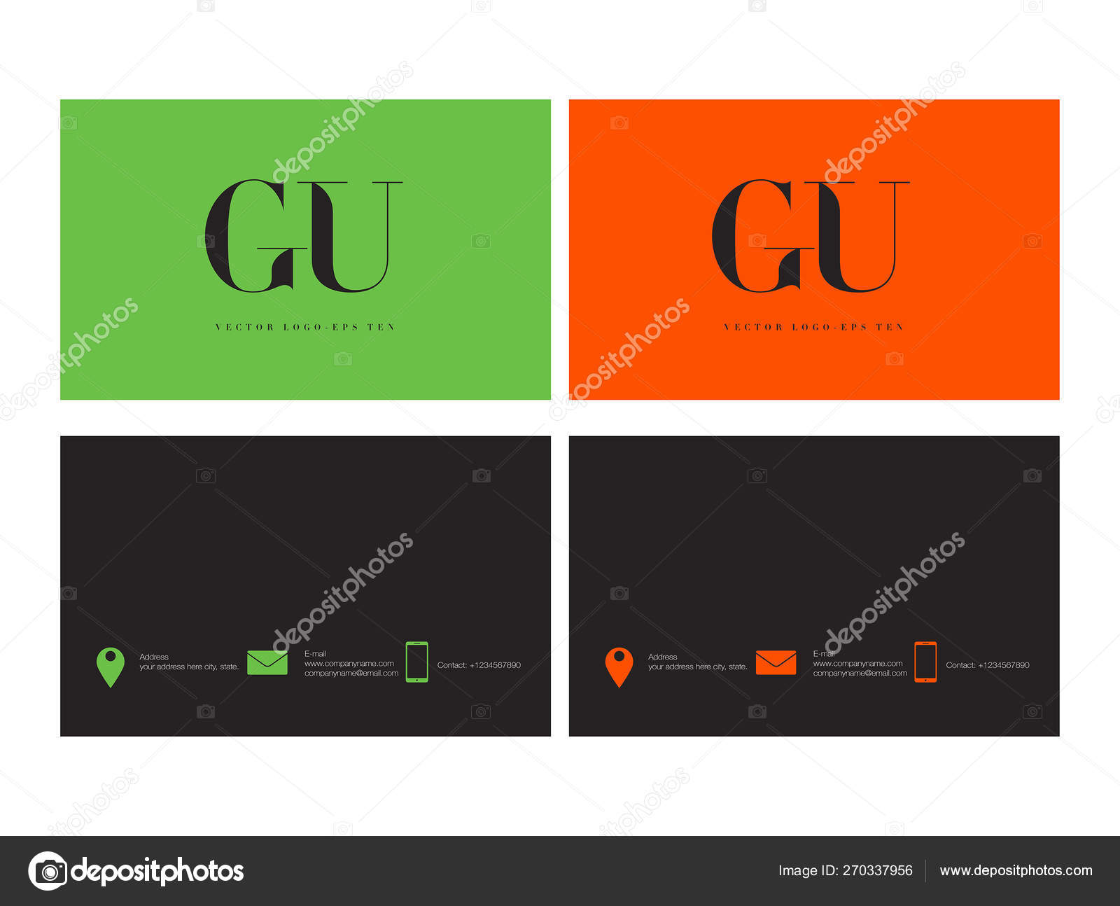 Logo Joint Business Card Template Vector Stock Vector by ©ajayandzyn ...