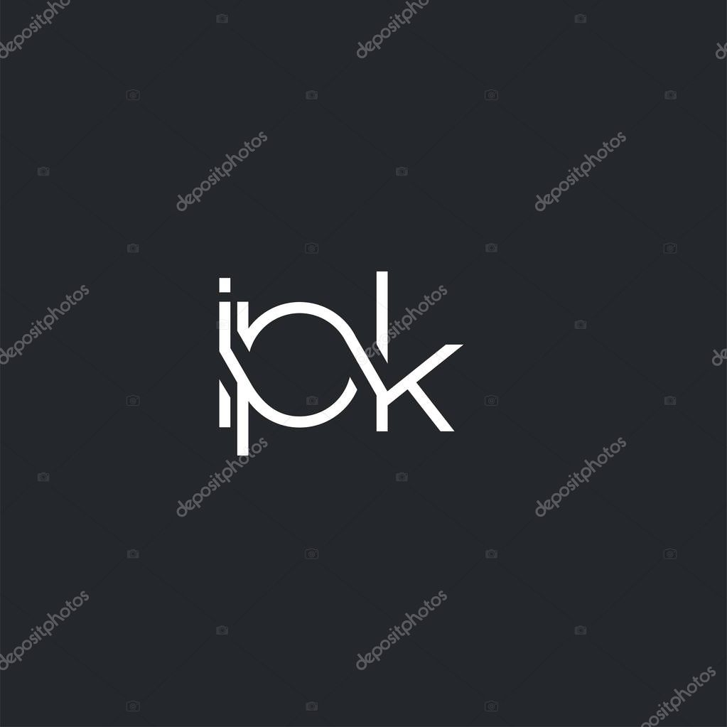 logotipo conjunto ipk para tarjeta de visita plantilla, vector 2024