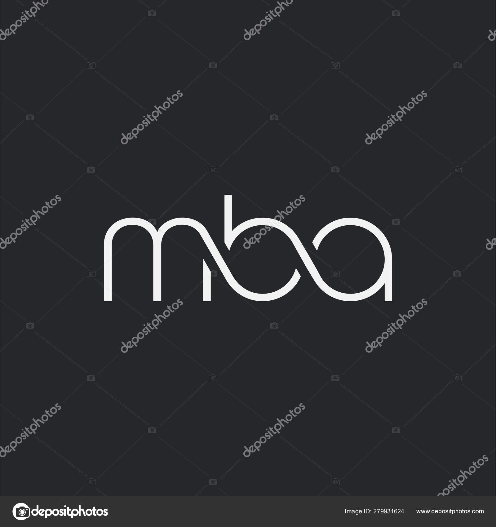 Logo Joint Mba Business Card Template Vector Stock Vector by ...