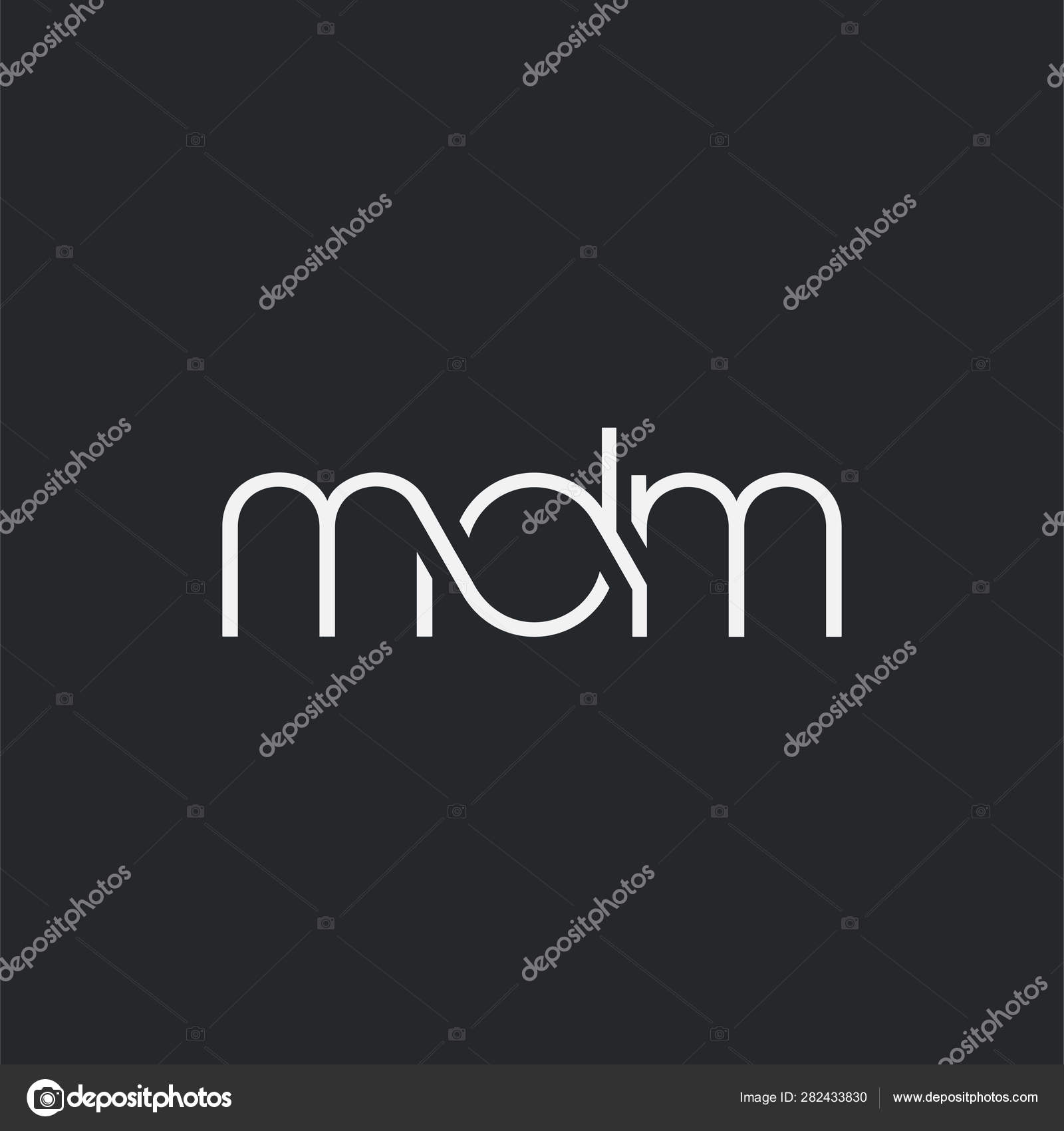 Logo Joint Mdm Business Card Template Vector Stock Vector Image by ...