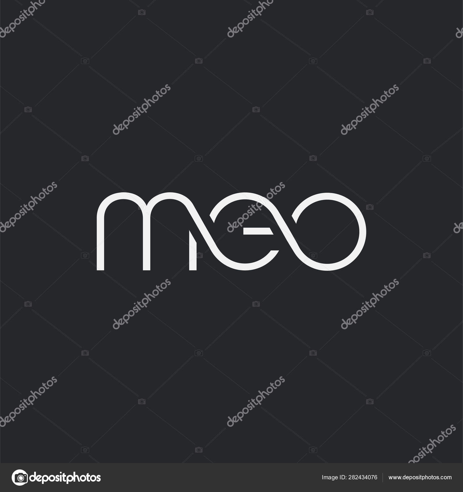 Logo Joint Meo Business Card Template Vector Stock Vector by ...