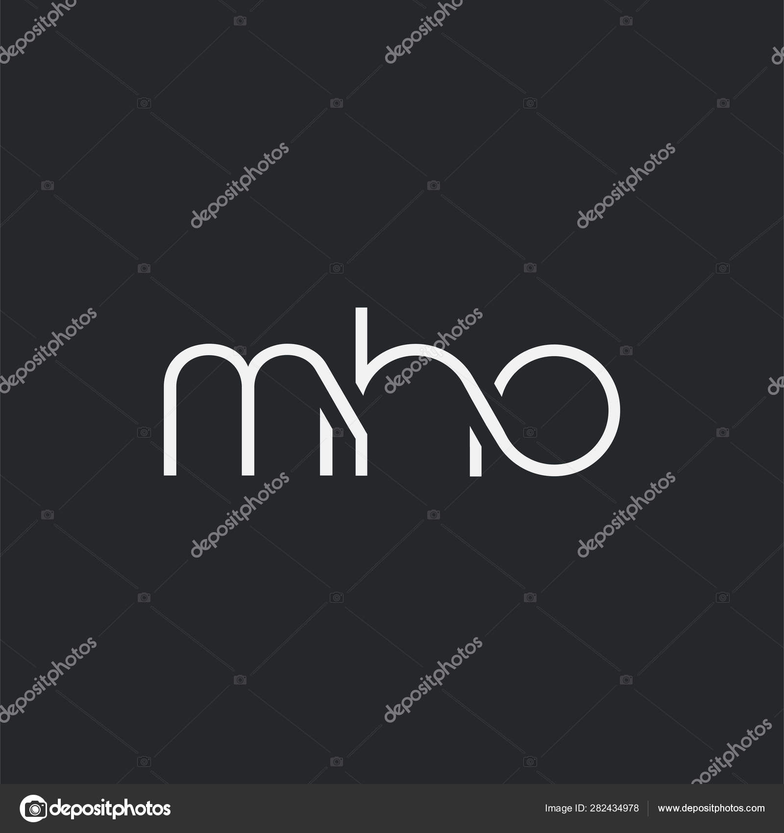 Logo Joint Mho Business Card Template Vector Stock Vector by ...