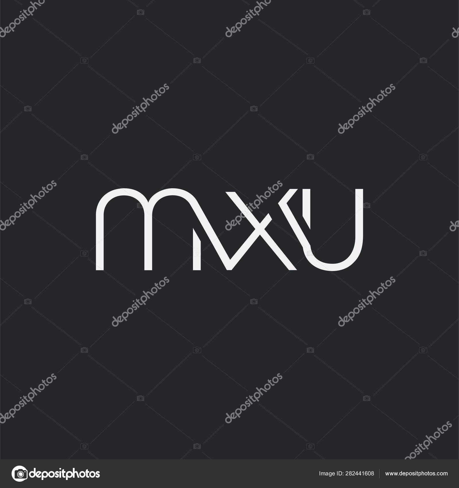 Logo Joint Mxu Business Card Template Vector Stock Vector by ...