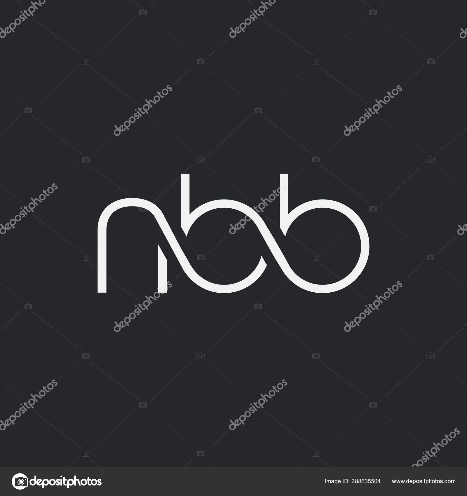 Logo Joint Nbb Business Card Template Vector Stock Vector Image by ...