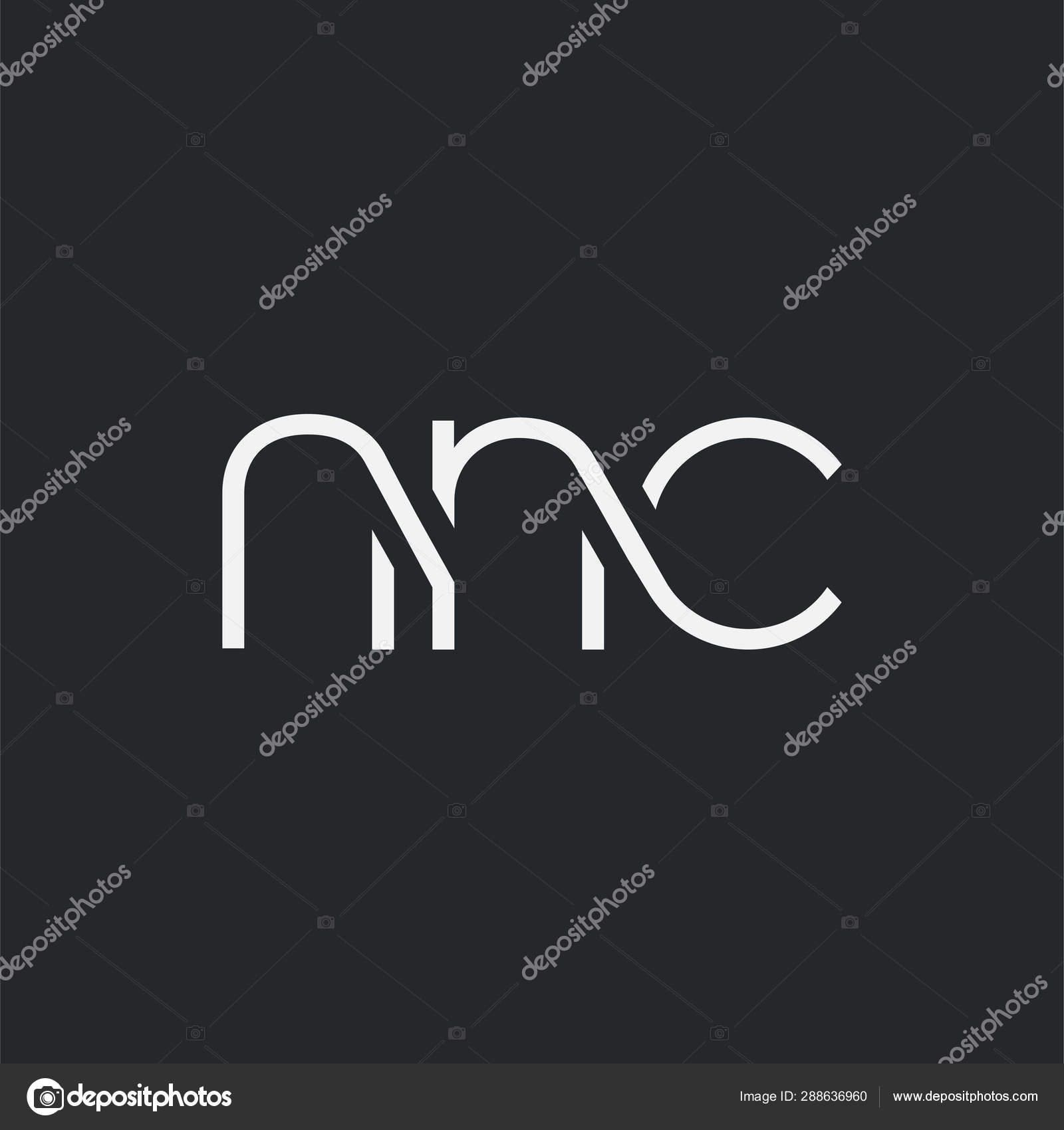 Logo Joint Nnc Business Card Template Vector Stock Vector by ...