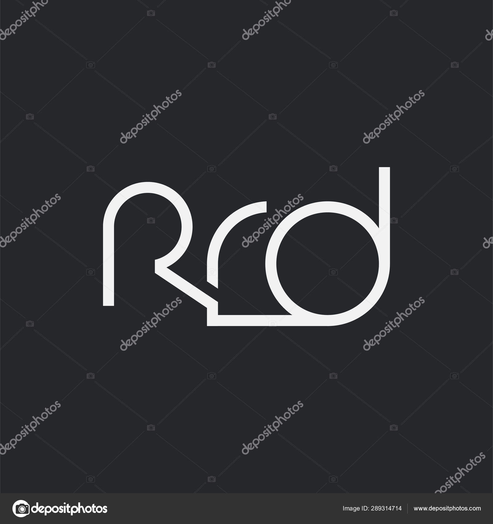 Logo Joint Rrd Business Card Template Vector Stock Vector by ...