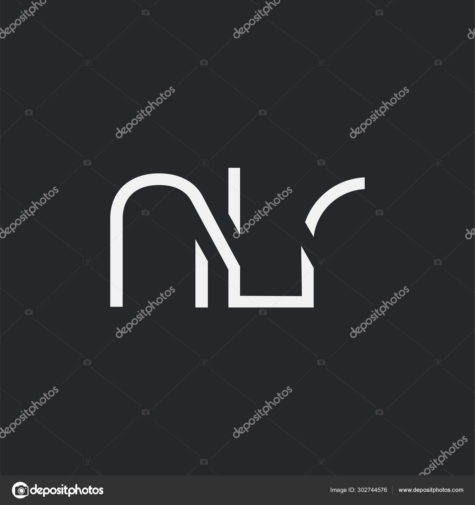 Logo Joint Nlr Business Card Template Vector Stock Vector by ...