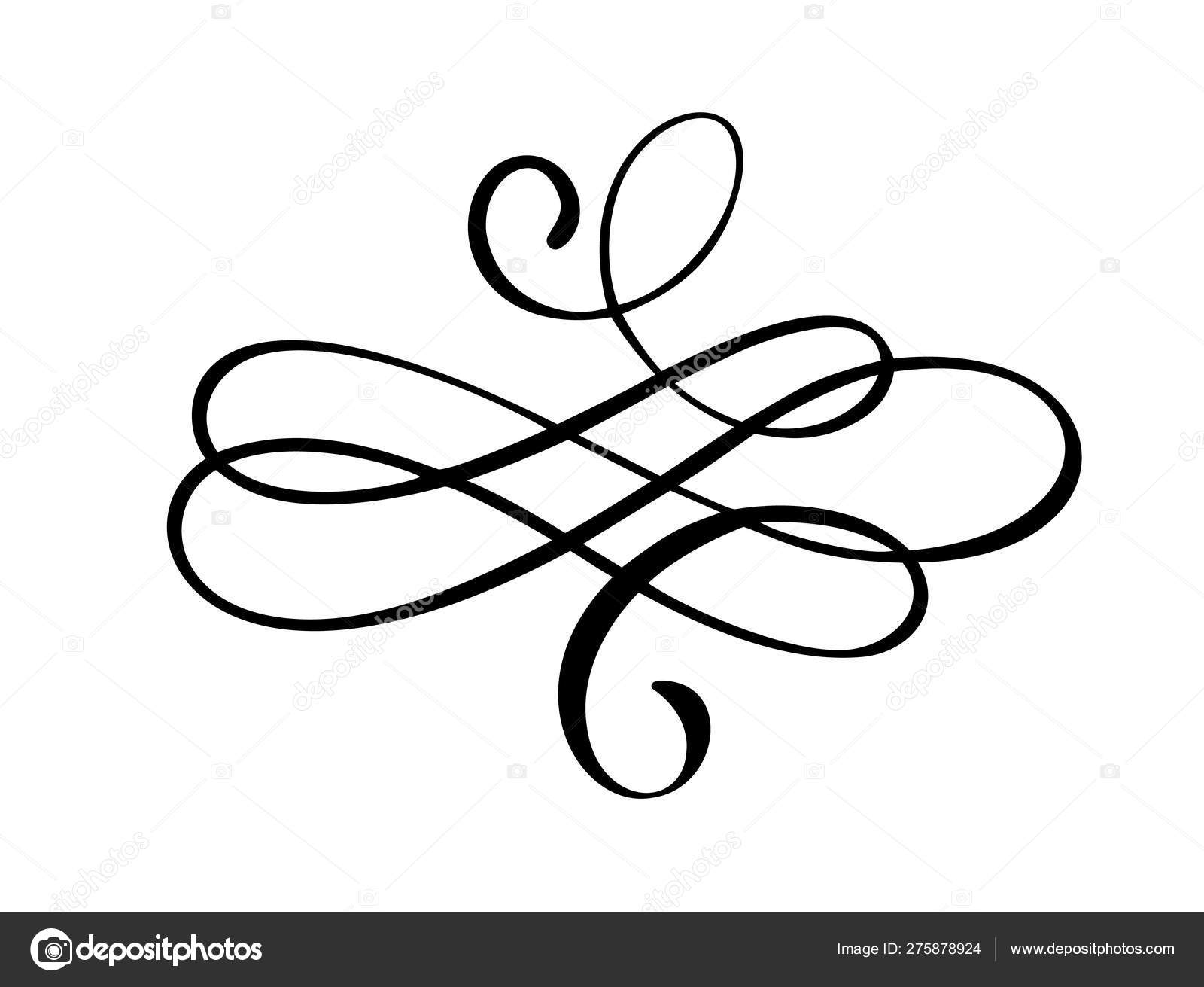 Decorative Scroll Line Clip Art