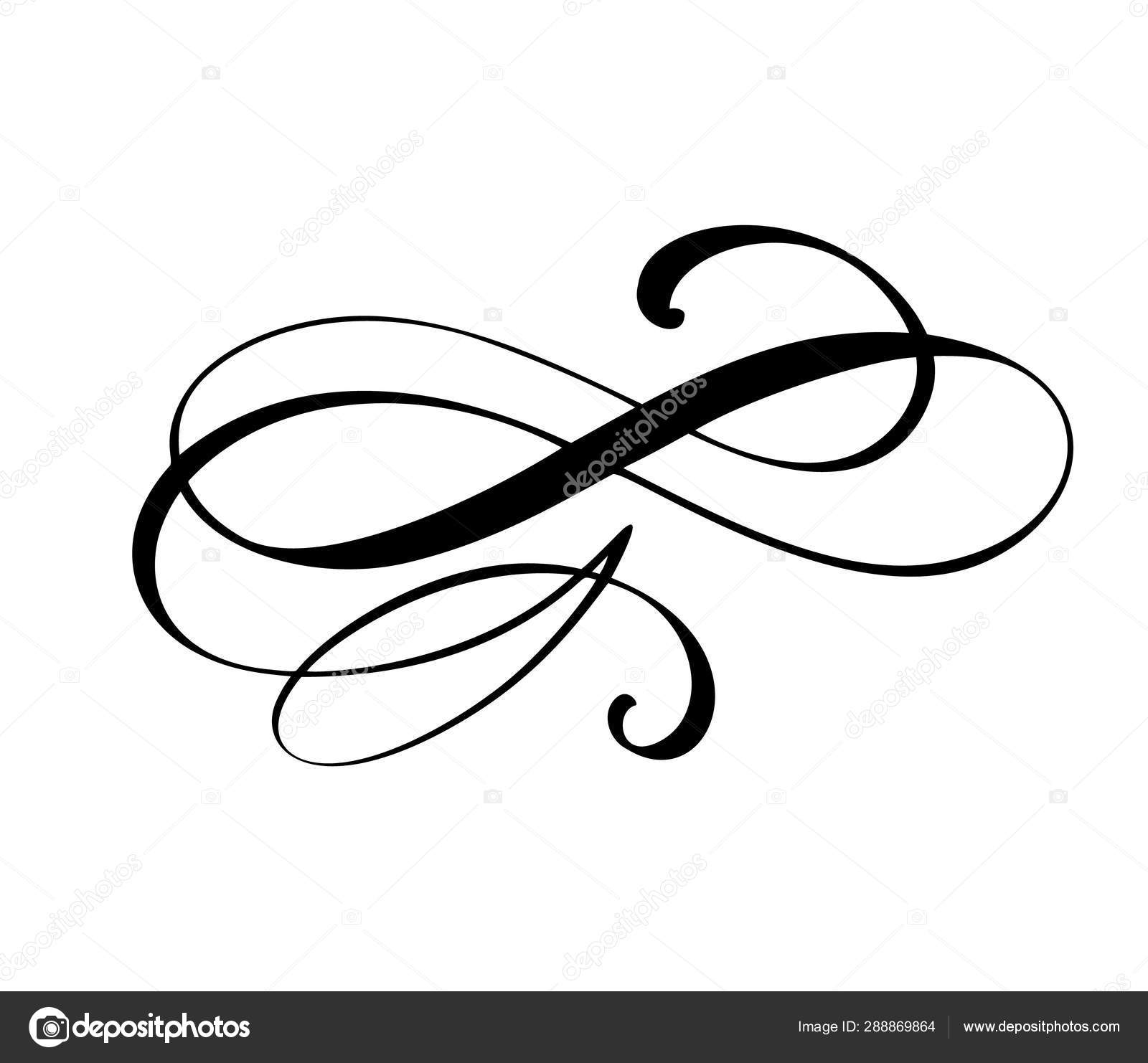 Calligraphy Swirly Design