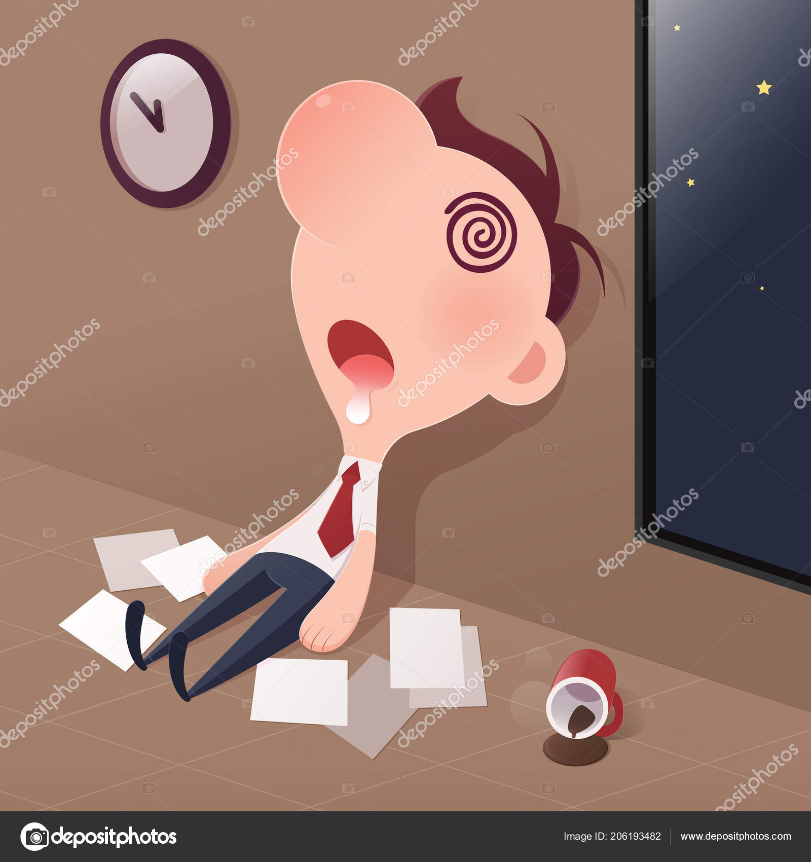 Moe Op Het Werk Cartoon Moe Op Het Werk Afbeeldingen PNG | Vector En